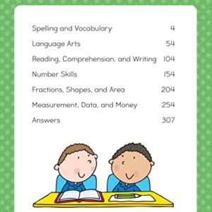 3rd Grade BIG Workbook All Subjects for Kids 8 - 9 includes 220+ Activities, Spelling, Grammar, Reading Comprehension, Writing, Math, and More