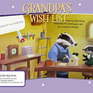 2-Pack Padded Board Books: Grandma's Wishes & Grandpa's Wish List, Ages 1-5 (Chunky Lift a Flap)