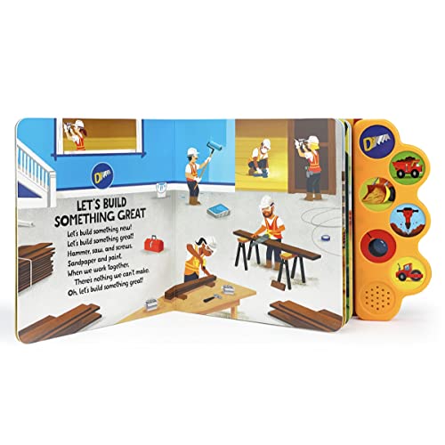 Let's Sing Construction Songs 6-Button Children's Song Board Book