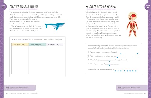 The Big Book of Reading Comprehension Activities, Grade 2: 120 Activities for After-School and Summer Reading Fun