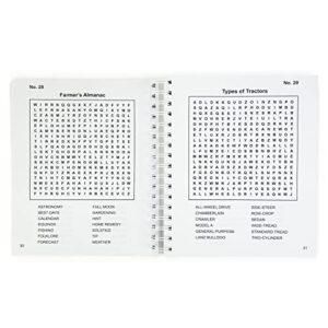 John Deere Word Search, Multi-Level Spiral-Bound Puzzle Book Including More Than 250 Farm, Tractor, and Animal Puzzles (Part of the Brain Busters Puzzle Collection)