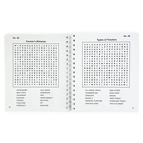 John Deere Word Search, Multi-Level Spiral-Bound Puzzle Book Including More Than 250 Farm, Tractor, and Animal Puzzles (Part of the Brain Busters Puzzle Collection)