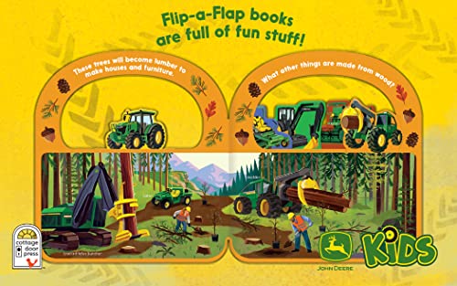 John Deere Kids Machines at Work: Explore Tractors, Vehicles, & Tools Around the Farm - Children's Lift-A-Flap Board Book (John Deere Kids; Flip-a-Flap Children's Interactive Take-Along Board Books)