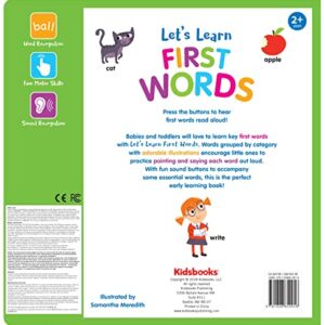 27-Button Sound Book Let's Learn First Words (Listen & Learn)