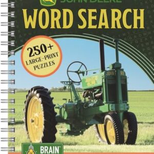 John Deere Word Search, Multi-Level Spiral-Bound Puzzle Book Including More Than 250 Farm, Tractor, and Animal Puzzles (Part of the Brain Busters Puzzle Collection)