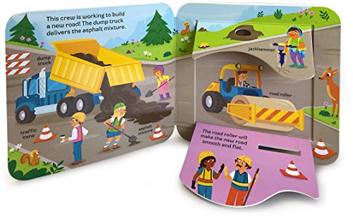 Peek-a-Flap Dig! - Construction Lift-a-Flap Board Book for Babies and Toddlers; Ages 2-7