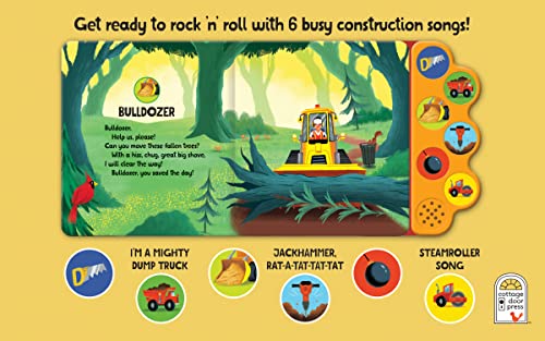 Let's Sing Construction Songs 6-Button Children's Song Board Book