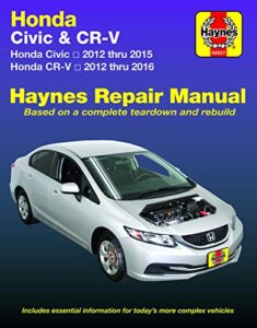 honda civic (12-15) & cr-v (12-16) haynes manual