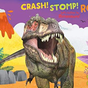 Crash! Stomp! Roar! Let's Listen To Dinosaurs! 10-Button Sound Book, Gifts For Little Dino Lovers