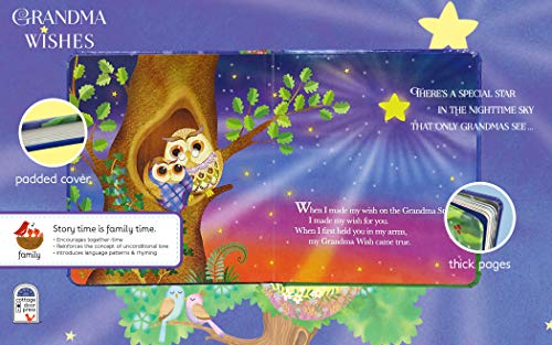 2-Pack Padded Board Books: Grandma's Wishes & Grandpa's Wish List, Ages 1-5 (Chunky Lift a Flap)