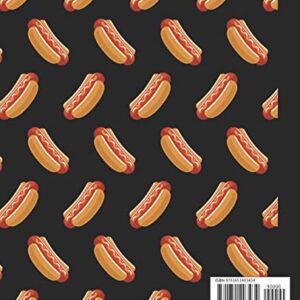 Composition Notebook: Funny hot dog lovers wide ruled notebook / journal hot dogs fans Birthday Gift