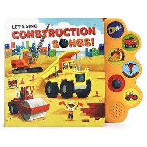 let's sing construction songs 6-button children's song board book