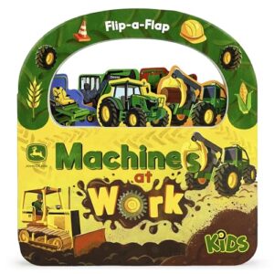 john deere kids machines at work: explore tractors, vehicles, & tools around the farm - children's lift-a-flap board book (john deere kids; flip-a-flap children's interactive take-along board books)