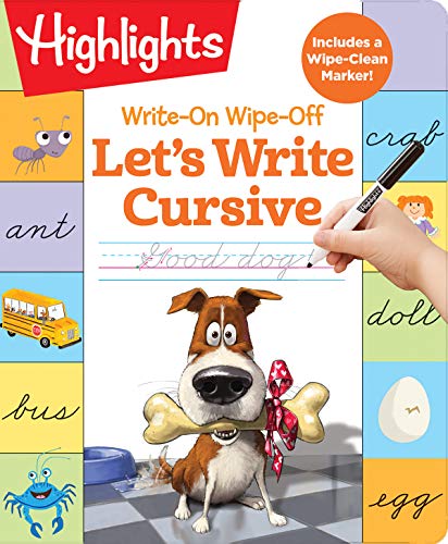 Write-On Wipe-Off Let's Write Cursive (Highlights Write-On Wipe-Off Fun to Learn Activity Books)