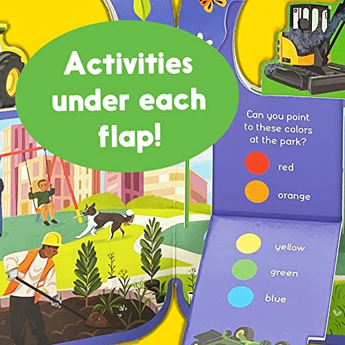 John Deere Kids Machines at Work: Explore Tractors, Vehicles, & Tools Around the Farm - Children's Lift-A-Flap Board Book (John Deere Kids; Flip-a-Flap Children's Interactive Take-Along Board Books)