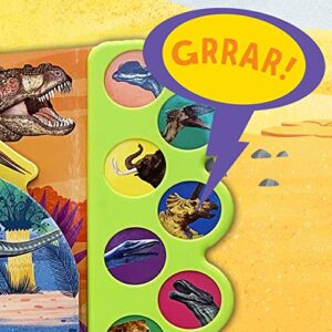 Crash! Stomp! Roar! Let's Listen To Dinosaurs! 10-Button Sound Book, Gifts For Little Dino Lovers