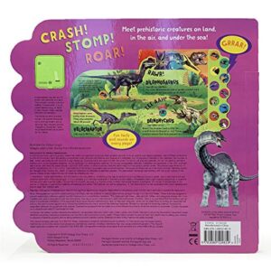 Crash! Stomp! Roar! Let's Listen To Dinosaurs! 10-Button Sound Book, Gifts For Little Dino Lovers