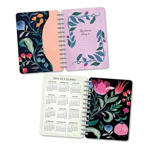 Flora & Fauna 2022-2023 Weekly Planner by Malin Gyllensvaan | On-the-Go 17-Month Calendar (Aug 2022 - Dec 2023) | Compact 5" x 7" | Flexible Cover, Wire-O Binding, Elastic Closure, Inner Pocket