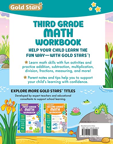 Third Grade Math Workbook Ages 8 to 9: 75+ Activities Multiplication & Division, Fractions, Area & Perimeter, Data, Math Facts, Word Problems, ... (Common Core) (English and Korean Edition)