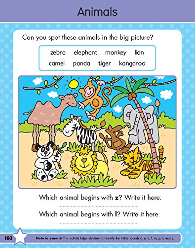 Preschool Big Workbook Ages 3 - 5: 320 Pages, Letter and Numbers Tracing, Early Math, First Writing, Phonics, Alphabet and more (Gold Stars)