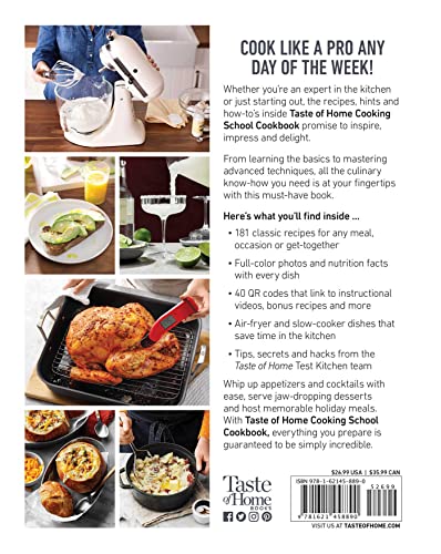 Taste of Home Cooking School Cookbook: Step-by-Step Instructions, How-to Photos and the Recipes Today's Home Cooks Rely on Most (Taste of Home Classics)