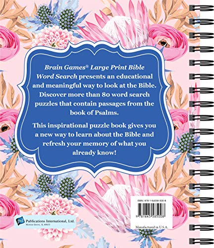 Brain Games - Large Print Bible Word Search: Psalms (Brain Games - Bible)