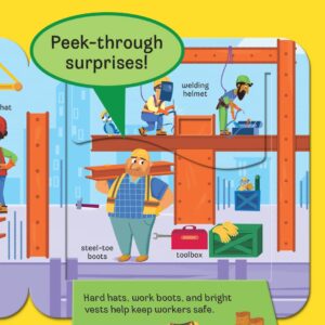 Peek-a-Flap Dig! - Construction Lift-a-Flap Board Book for Babies and Toddlers; Ages 2-7