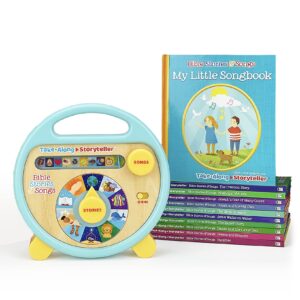 bible stories and songs interactive electronic take along storyteller with 11 books (little sunbeams)