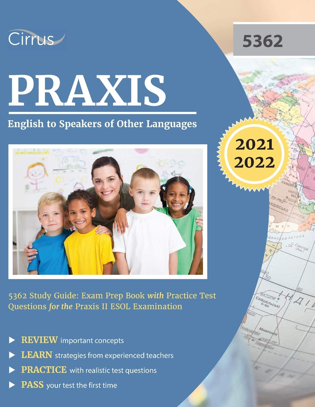 Praxis English to Speakers of Other Languages 5362 Study Guide: Exam Prep Book with Practice Test Questions for the Praxis II ESOL Examination