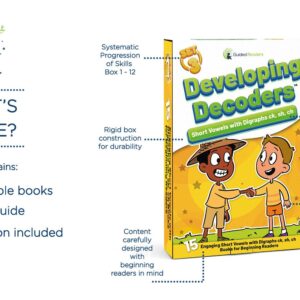 Decodable Readers: 15 Short Vowel Phonics Decodable Books for Beginning Readers Ages 4-7 Developing Decoders (Set 3)