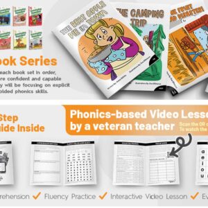 Decodable Readers: 15 Long Vowel Teams Phonics Books for Beginning Readers Ages 4-7 Developing Decoders (Set 8)