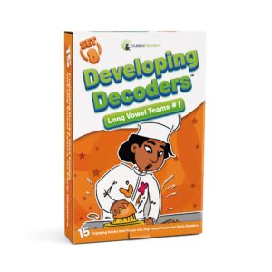 decodable readers: 15 long vowel teams phonics books for beginning readers ages 4-7 developing decoders (set 8)