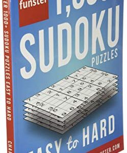 Funster 1,000+ Sudoku Puzzles Easy to Hard: Sudoku puzzle book for adults