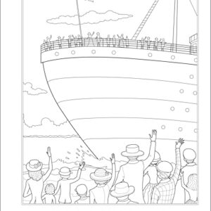 Titanic Coloring Book for Kids: 30 Coloring Activities to Learn About the Titanic