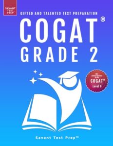 cogat grade 2 test prep: gifted and talented test preparation book - two practice tests for children in second grade (level 8)