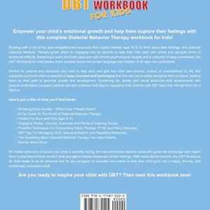 DBT Workbook For Kids: Fun & Practical Dialectal Behavior Therapy Skills Training For Young Children | Help Kids Recognize Their Emotions, Manage ... and Learn To Thrive! (Mental Health Therapy)