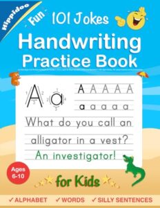 handwriting practice book for kids ages 6-10 : printing workbook for grades 1, 2 & 3, learn to trace alphabet letters and numbers 1-100, sight words, ... and math drills for grades 1, 2, 3 & 4)