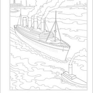 Titanic Coloring Book for Kids: 30 Coloring Activities to Learn About the Titanic