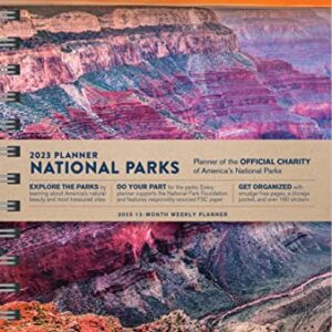 2023 National Park Foundation Planner: 12-Month Weekly Engagement Nature Calendar with Stickers (Thru December 2023)