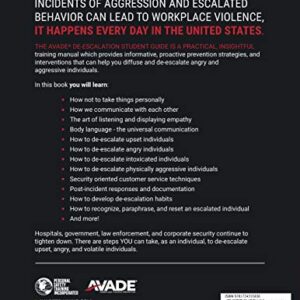 AVADE De-Escalation Student Guide: Education, Prevention & Mitigation for Violence in the Workplace