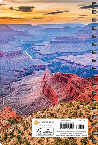 2023 National Park Foundation Planner: 12-Month Weekly Engagement Nature Calendar with Stickers (Thru December 2023)