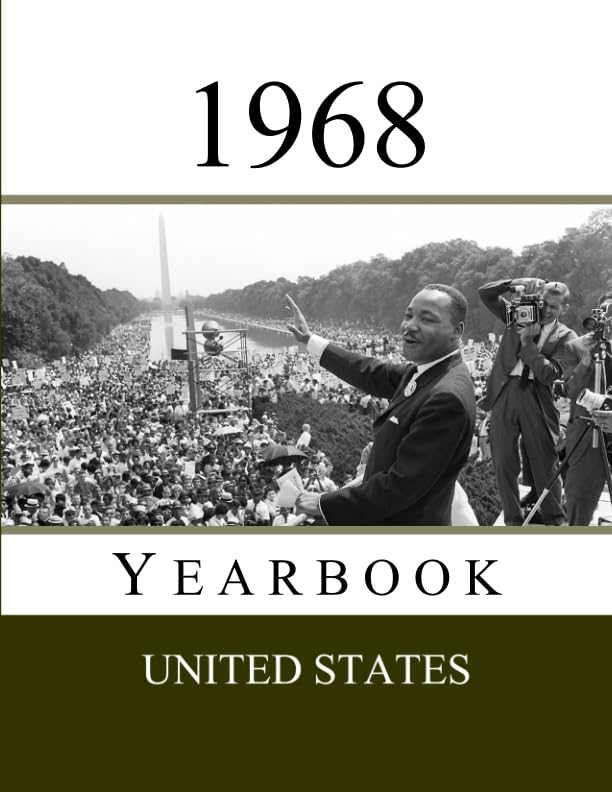 1968 US Yearbook: Original book full of facts and figures from 1968 - Unique birthday gift / present idea.