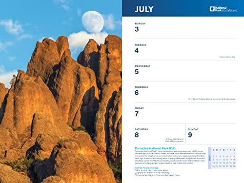 2023 National Park Foundation Planner: 12-Month Weekly Engagement Nature Calendar with Stickers (Thru December 2023)