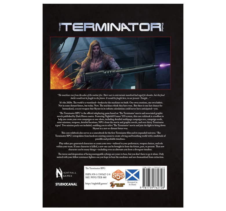 Word Forge Games The Terminator RPG Core Rulebook