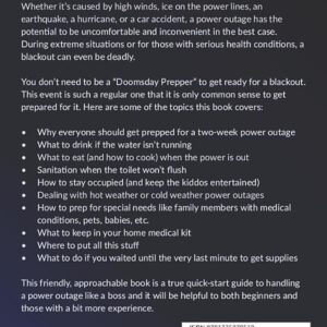 The Blackout Book: A Quick Start Guide to Handling a Power Outage Like a Boss