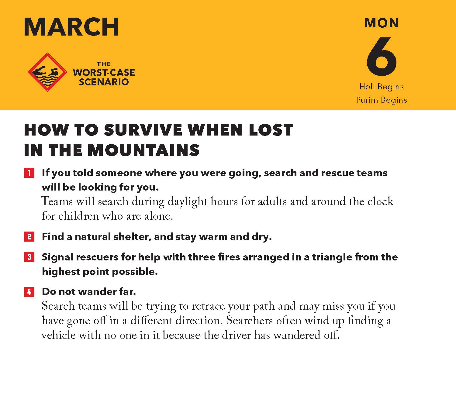 Worst-Case Scenario 2023 Daily Survival Calendar