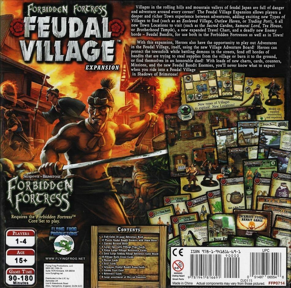 Flying Frog Productions | Feudal Village: Shadows of Brimstone Exp | Board Game | Ages 12+ | 1-4 Players | 120 Minutes Playing Time, (FFP0714)