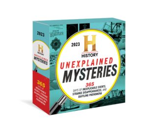 2023 history channel unexplained mysteries boxed calendar: inexplicable events, strange disappearances, baffling phenomena (daily desk gift for true crime fans)