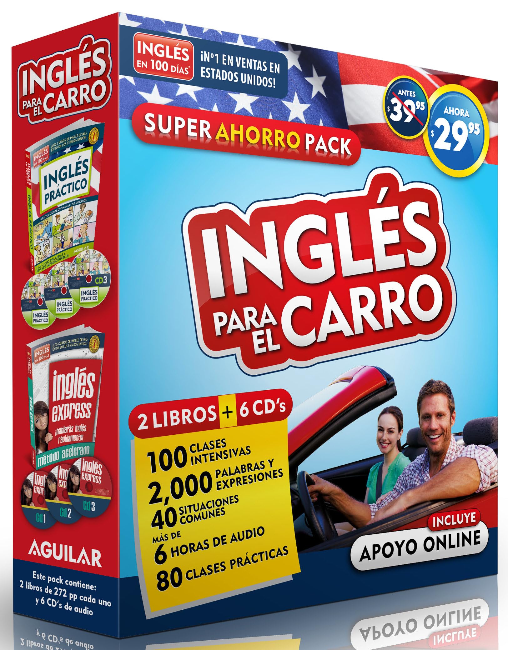 Inglés para el carro - Audiopack (2 Paperback books + 6CDs) / English in the Car ? AhorroPack (Inglés en 100 días)