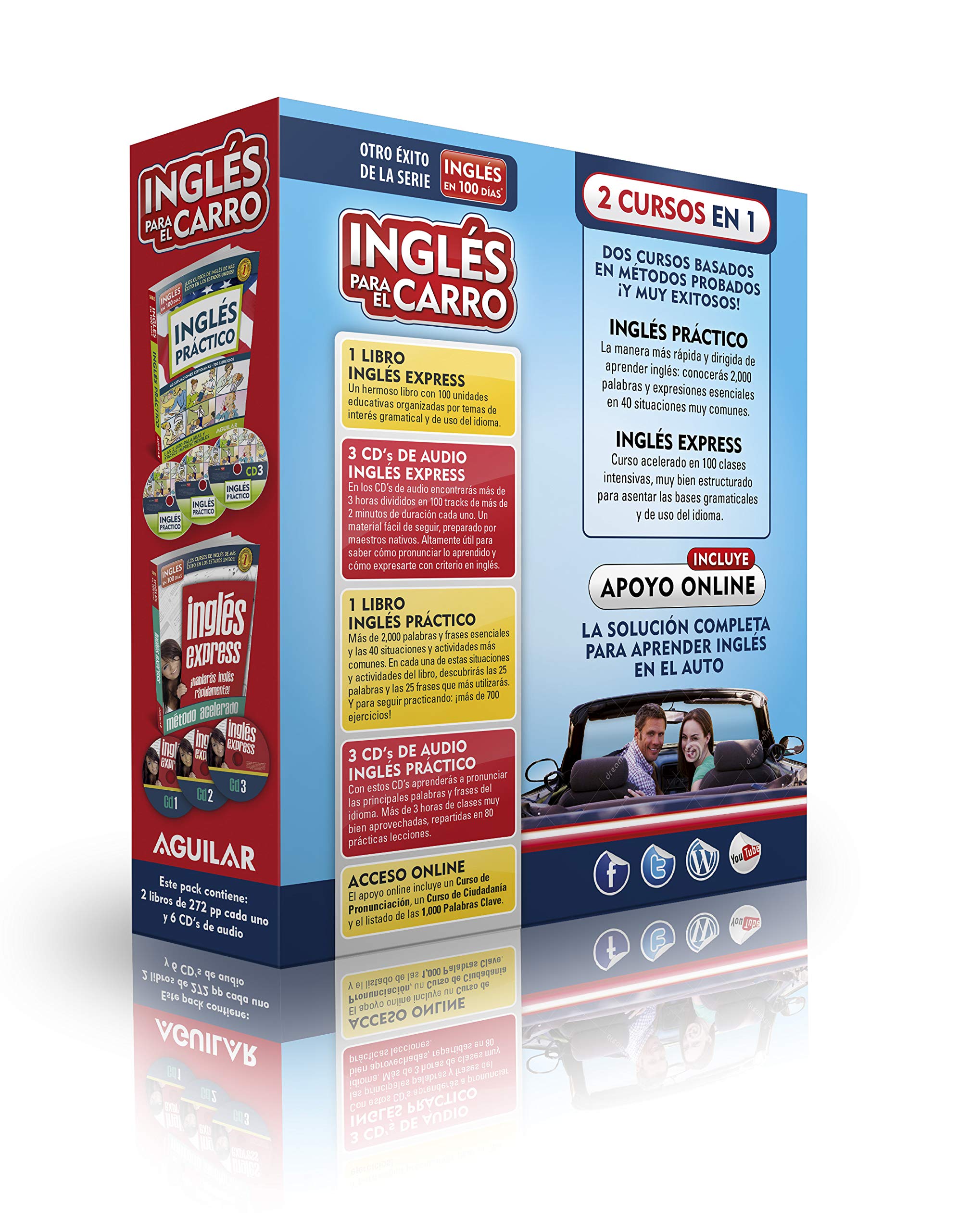 Inglés para el carro - Audiopack (2 Paperback books + 6CDs) / English in the Car ? AhorroPack (Inglés en 100 días)